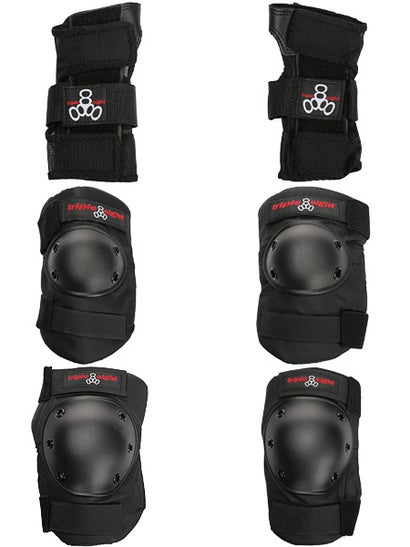 Triple 8 Street Protective Pad Set 2 Pack Black
