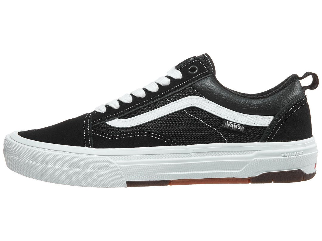 Vans Skate Old Skool Wafflecup Shoes Black/White | Skate Warehouse