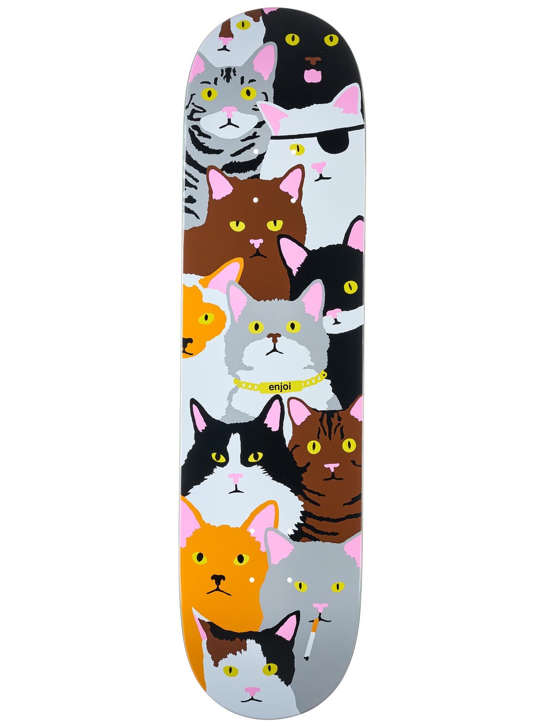 Enjoi Cat Collage Deck 8.0 x 31.6 | Skate Warehouse