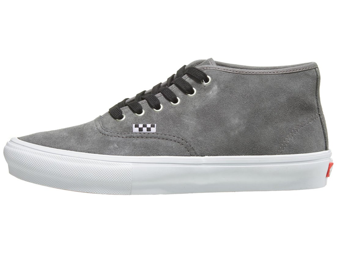 Vans Skate Authentic Mid Shoes Pewter | Skate Warehouse