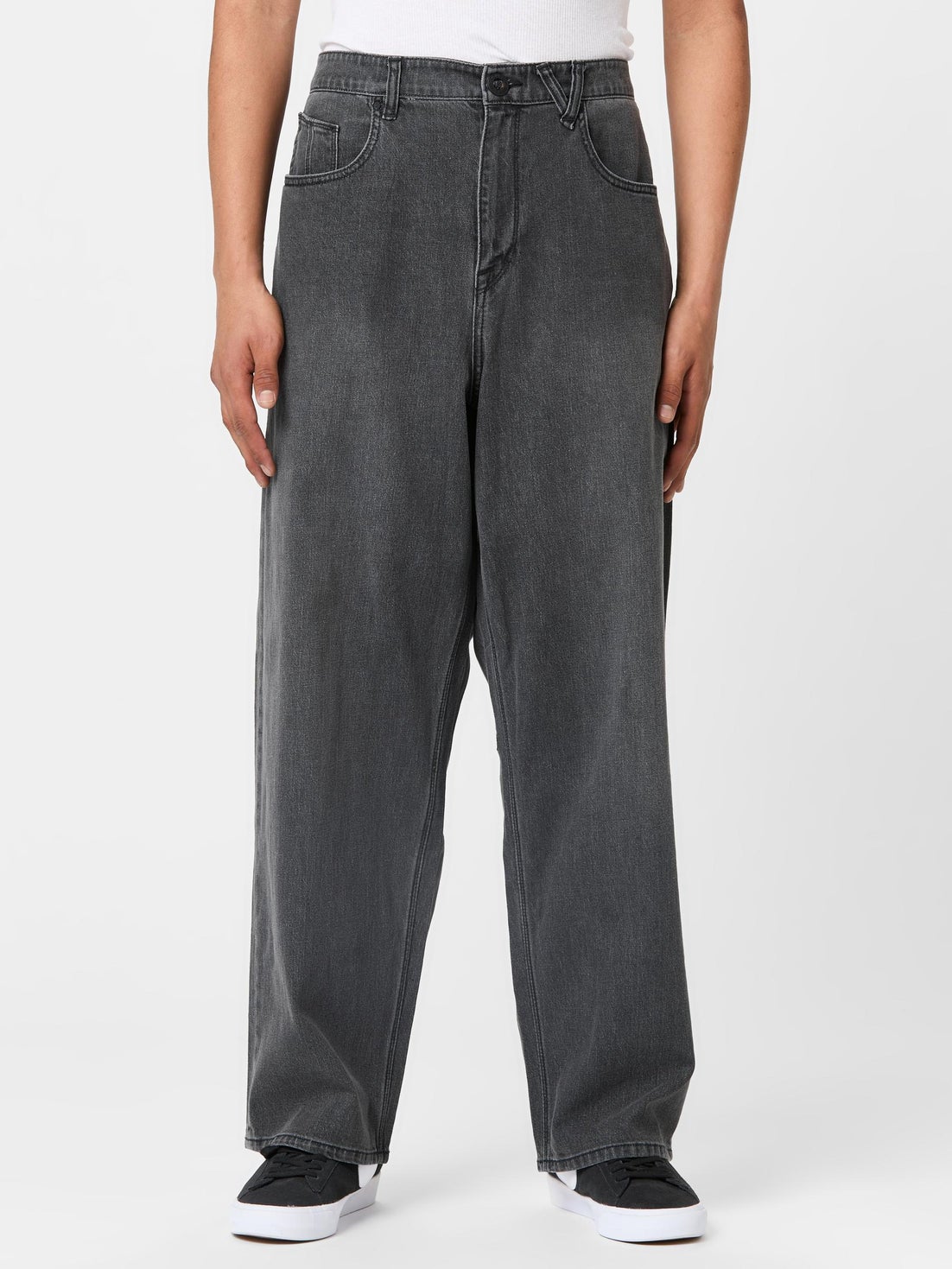 Volcom Chillow Denim Jeans Black Grey | Skate Warehouse