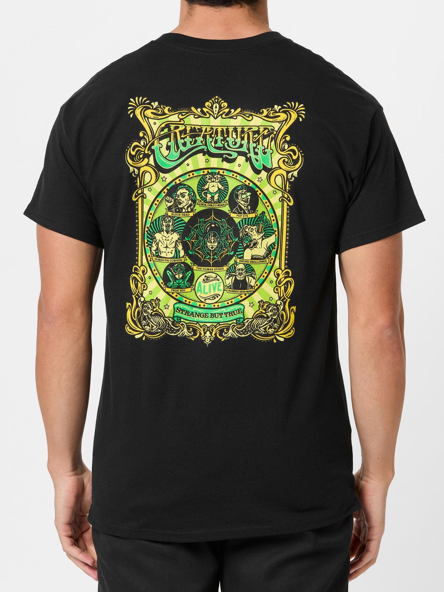 Creature Sideshow T-Shirt Black | Skate Warehouse