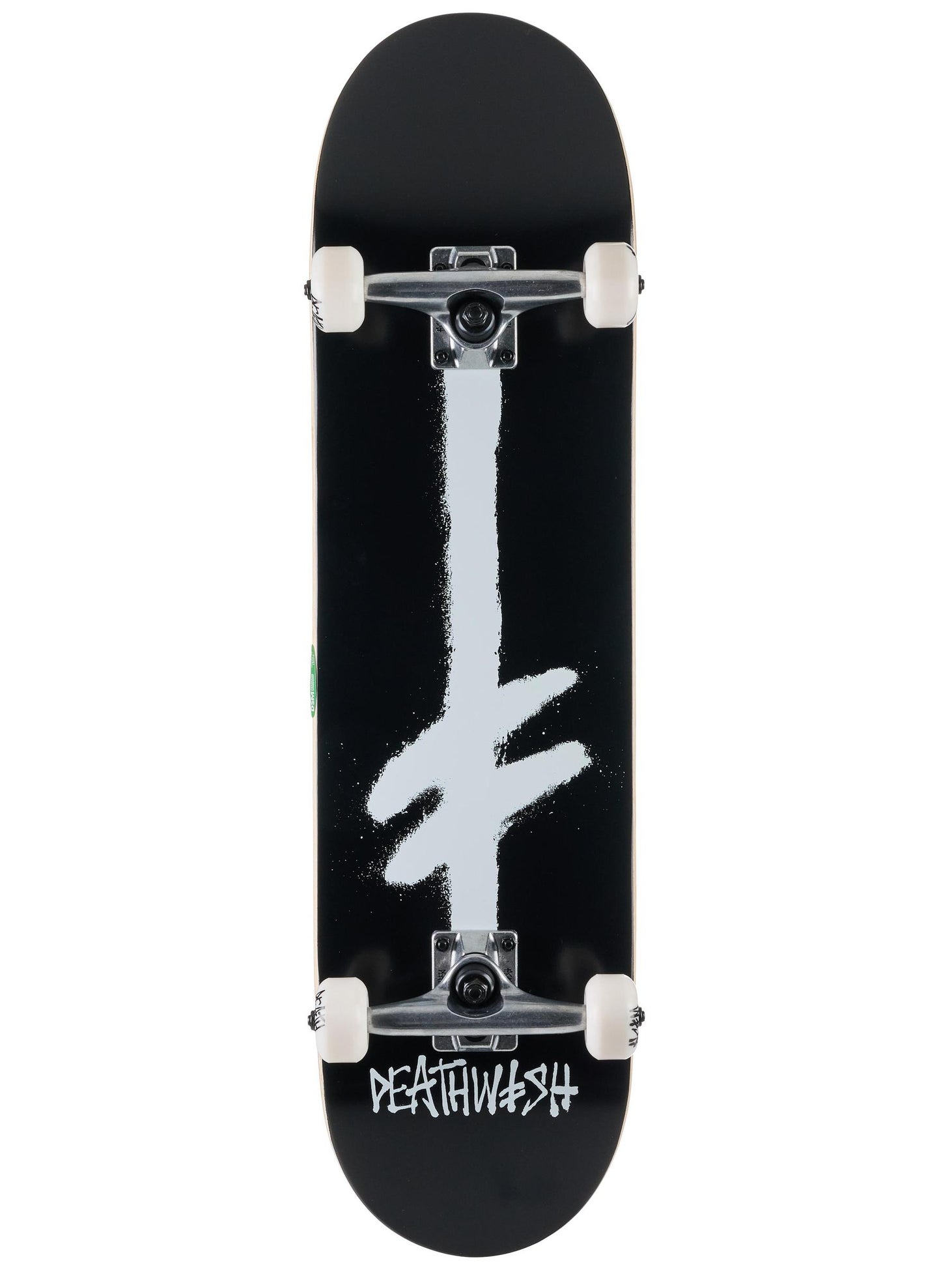 Deathwish Gang Spray Black/White Complete 8.0 x 31.5 | Skate Warehouse