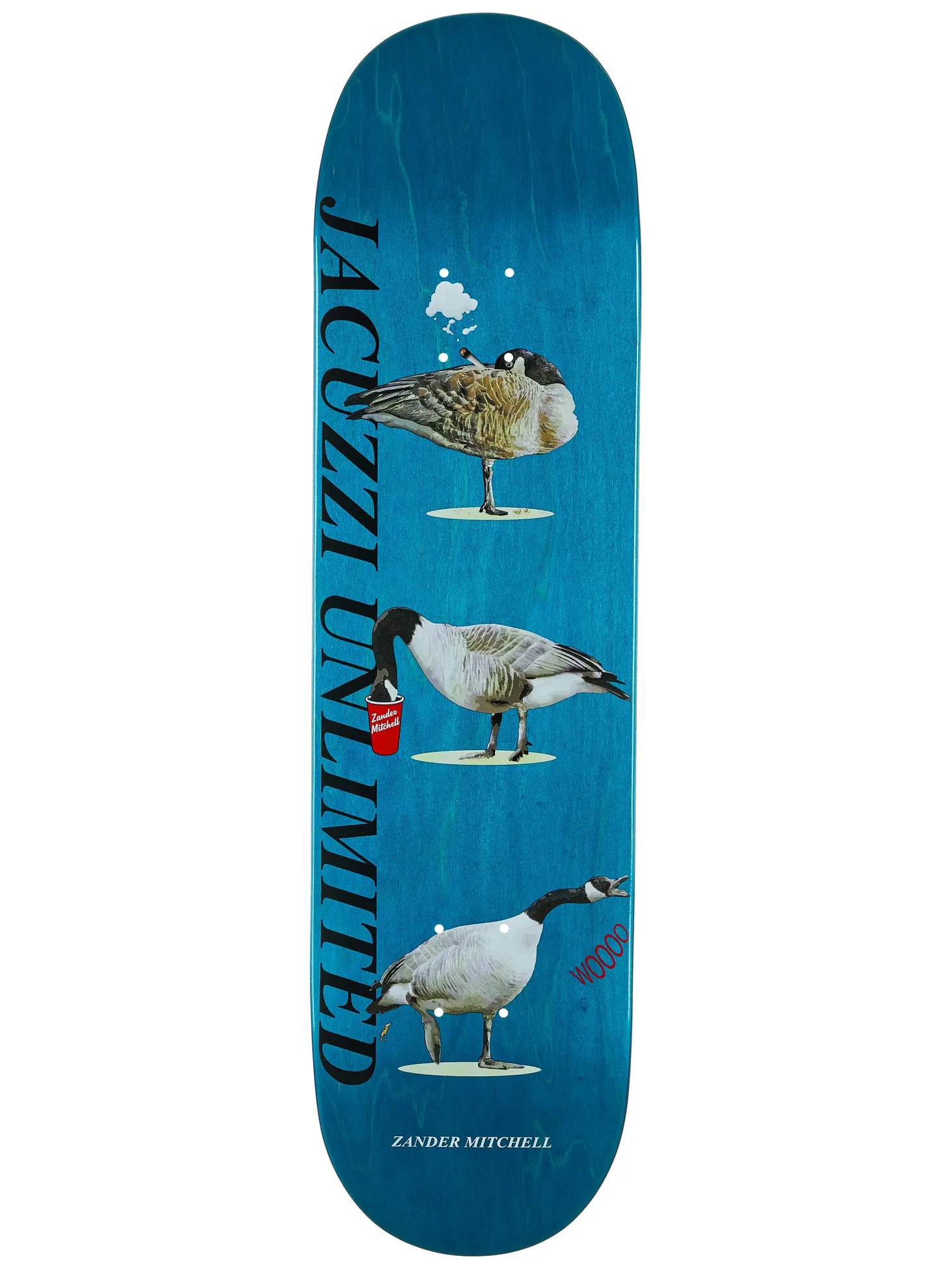 Jacuzzi Unlimited Zander Mitchell Geese Deck 8.25 x 32 | Skate Warehouse