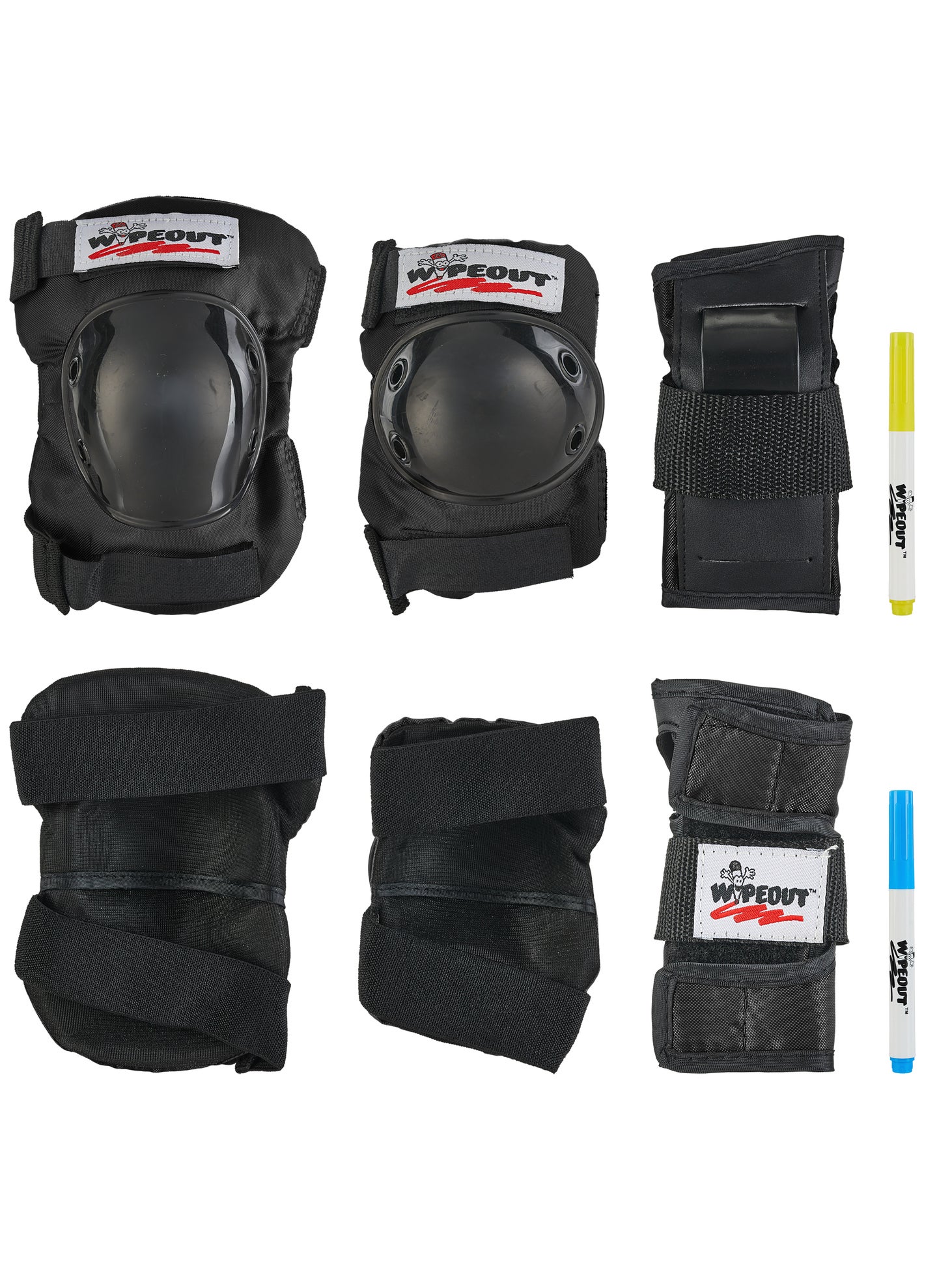 Wipeout Kids Dry Erase Pads Black | Skate Warehouse