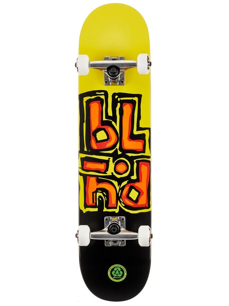 Blind OG Stacked Blk/Yellow Sft Wheel Complete 7.5x31.1 | Skate Warehouse