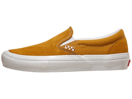 Vans Skate Slip-On Shoes Wrapped Gold/White | Skate Warehouse