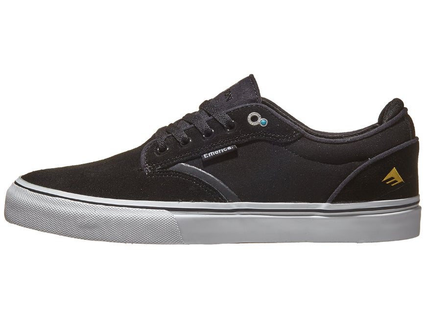 Emerica Dickson Shoes Black/White/Gold
