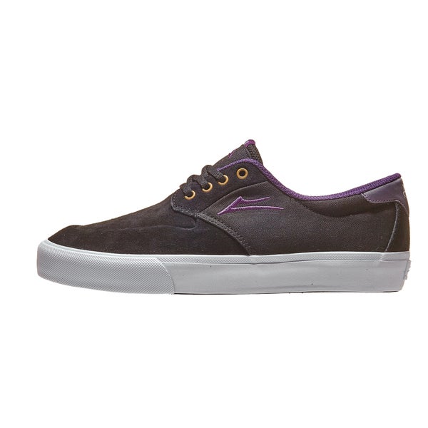Lakai Riley 3 Shoes Black/Purple Suede 360 View