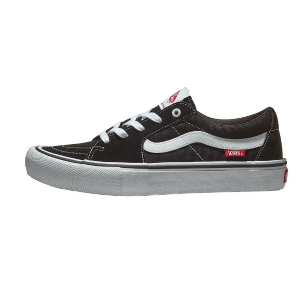 Vans Sk8-Low Pro Shoes Black/White 360 View